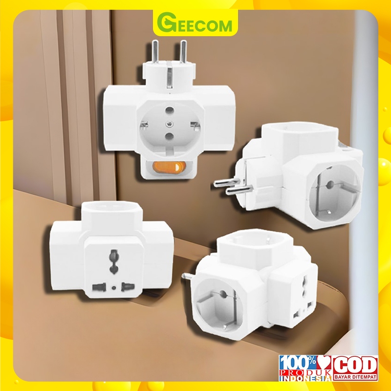 Grounded T Plug 3 Holes On/Off Switch Electrical Plug Socket Electric Socket | Shopee Malaysia