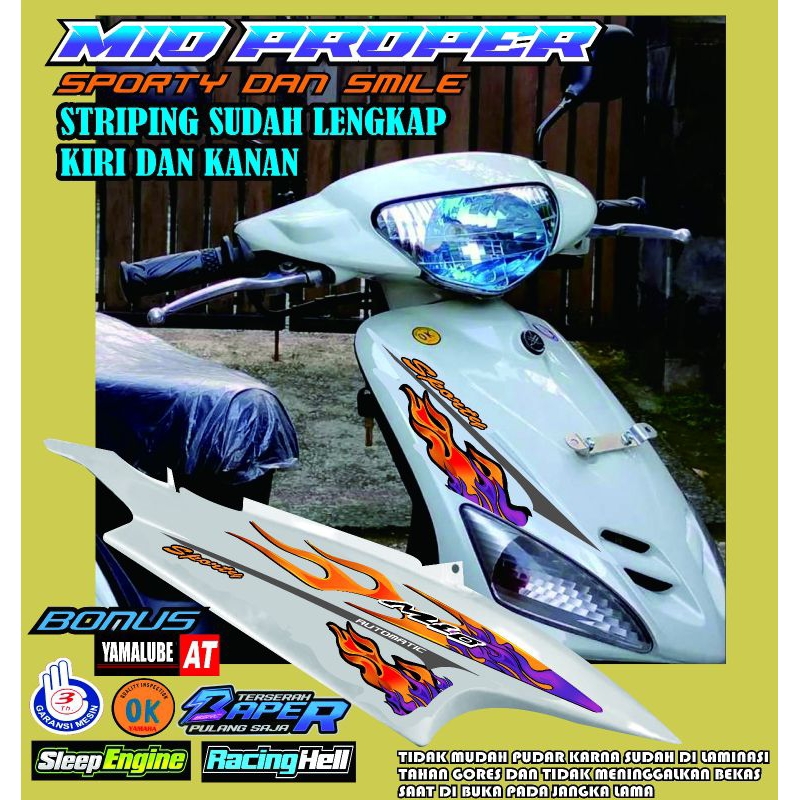 Striping MIO SMILE MIO SPORTY MIO PROPER | Shopee Malaysia
