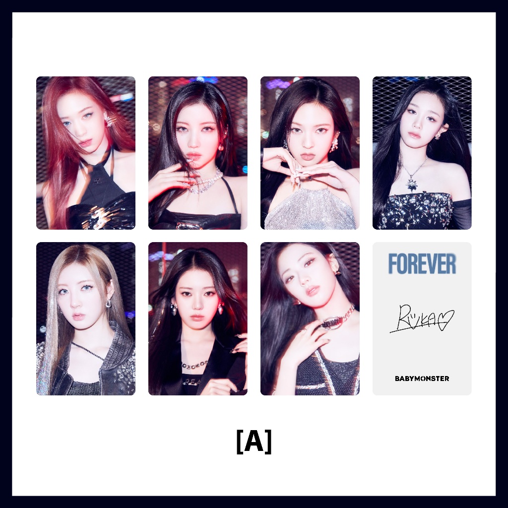 Babymonster FOREVER PHOTOCARD SET | Ahyeon ASA CHIQUITA PHARITA RORA RAMI RUKA (2-Sided ...