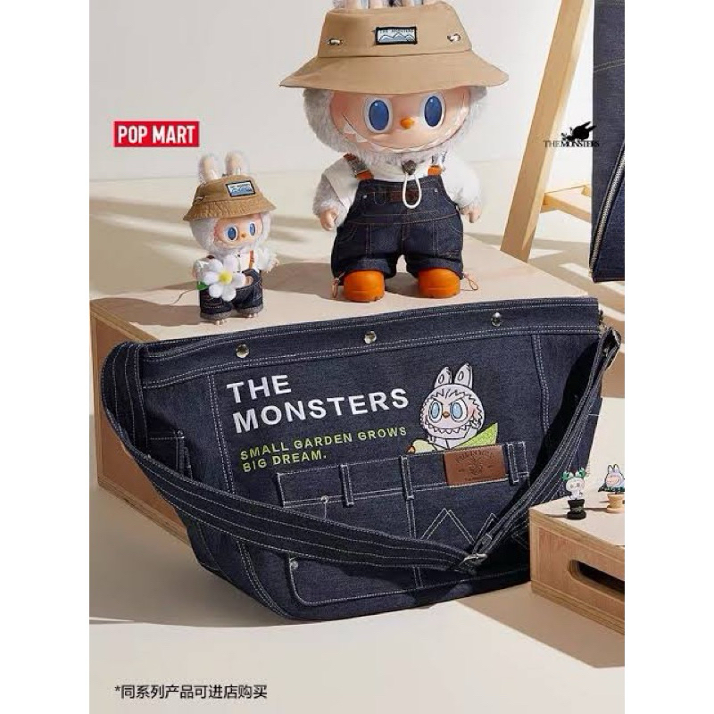 The monster fall in wild series bag Denim apron bag and Denim Messenger ...