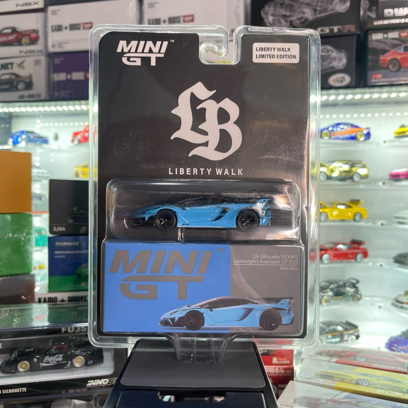 Mini GT Blister LBWK Lamborghini Aventador GT EVO Baby Blue Limited ...