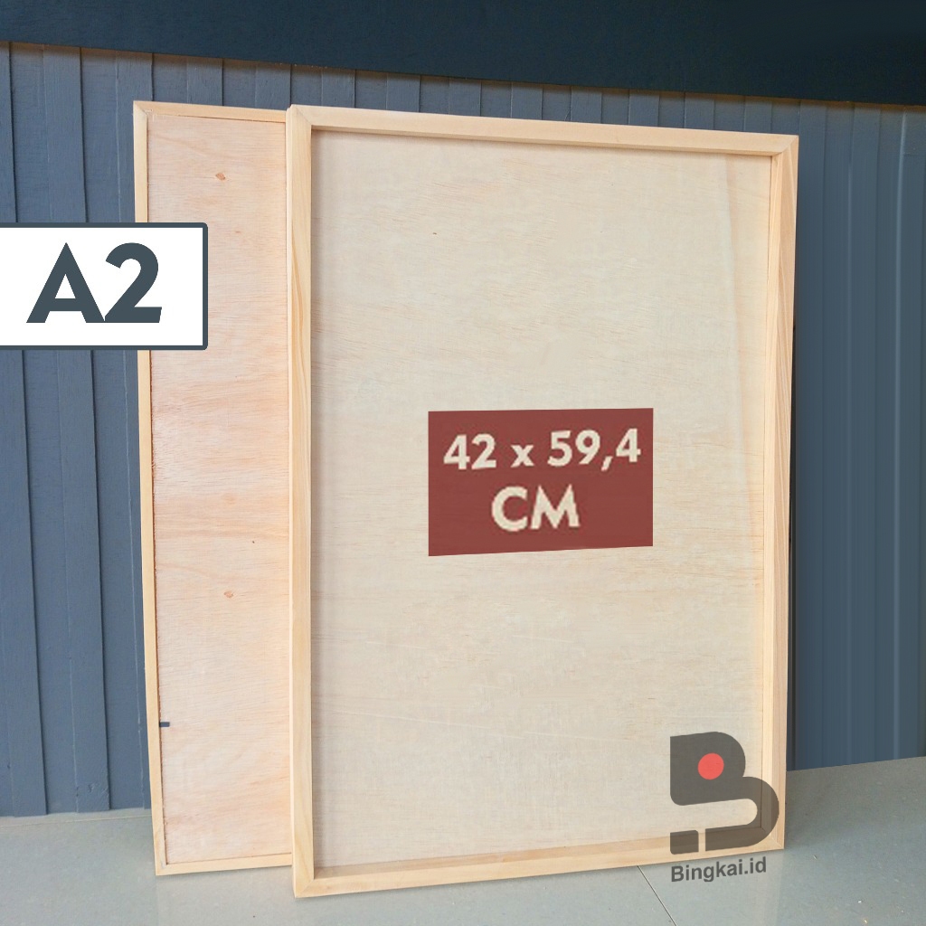 A2 Wooden Photo Frame Photo Frame Wooden Frame A2 Size 42 x 59.4 cm Dutch Teak Wood Frame ...