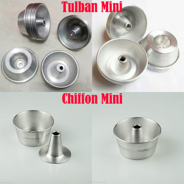 Mini Tulban Brass Mini Chiffon Cake Chiffon Cake Bolu Pulde Cake ...
