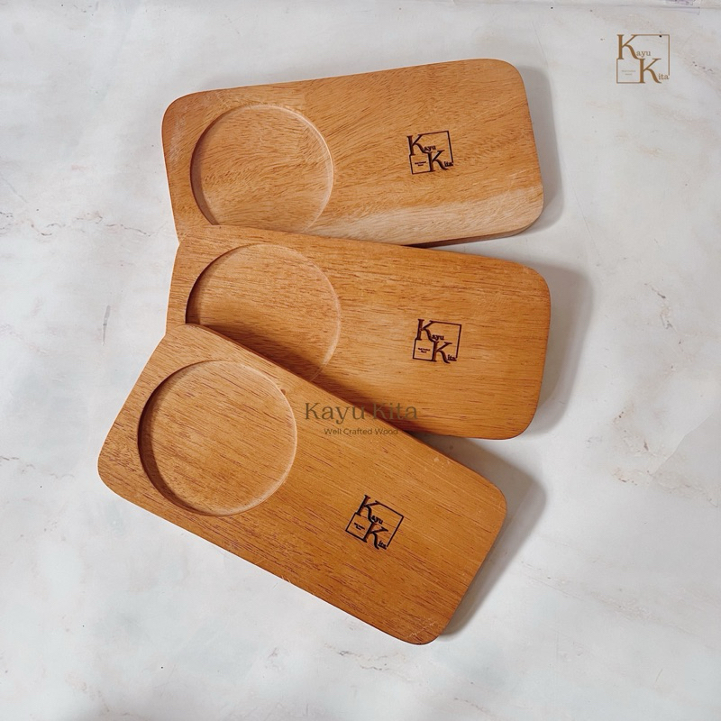 KAYU Mahogany Wood Coaster By Our wood | Shopee Malaysia