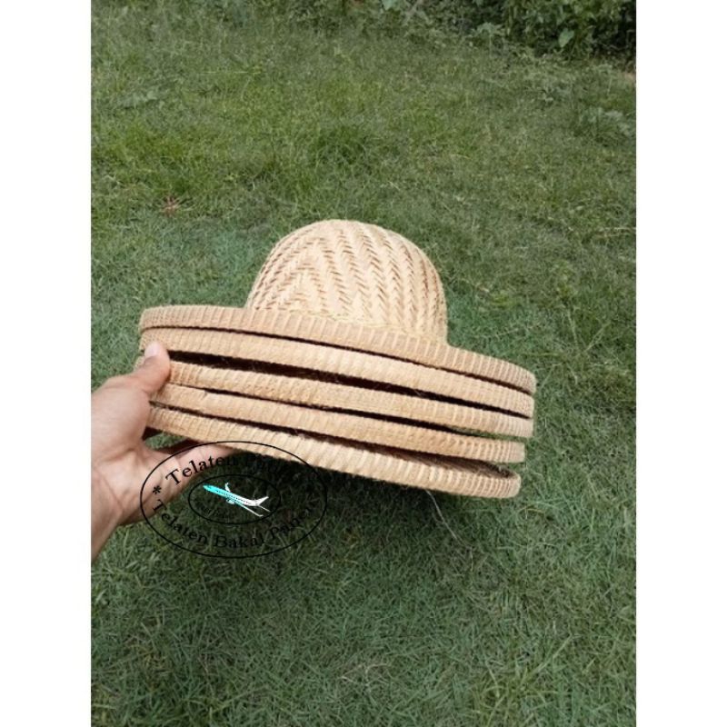 5 Woven 2-Layer BAMBOO HAT (Capil/head shade made of bamboo) | Shopee ...