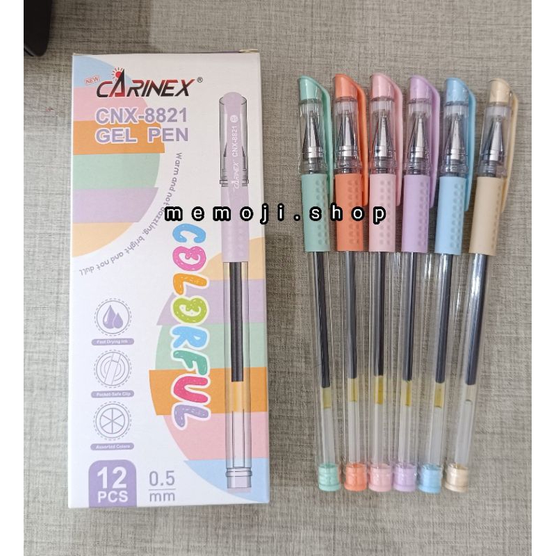 Carinex CNX-8821 COLORFUL pens (12pc) | Shopee Malaysia