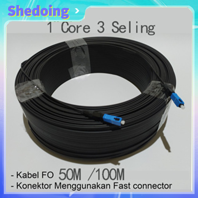 Fiber Optic Single Mode 3 Core Sc 50M/100M Fiber Cable Ftth Network ...
