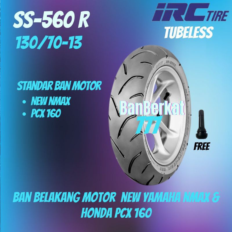 Yamaha NMAX Motorcycle Rear Tire NEW IRC SS 560R EXATO 130/70 Ring 13 ...