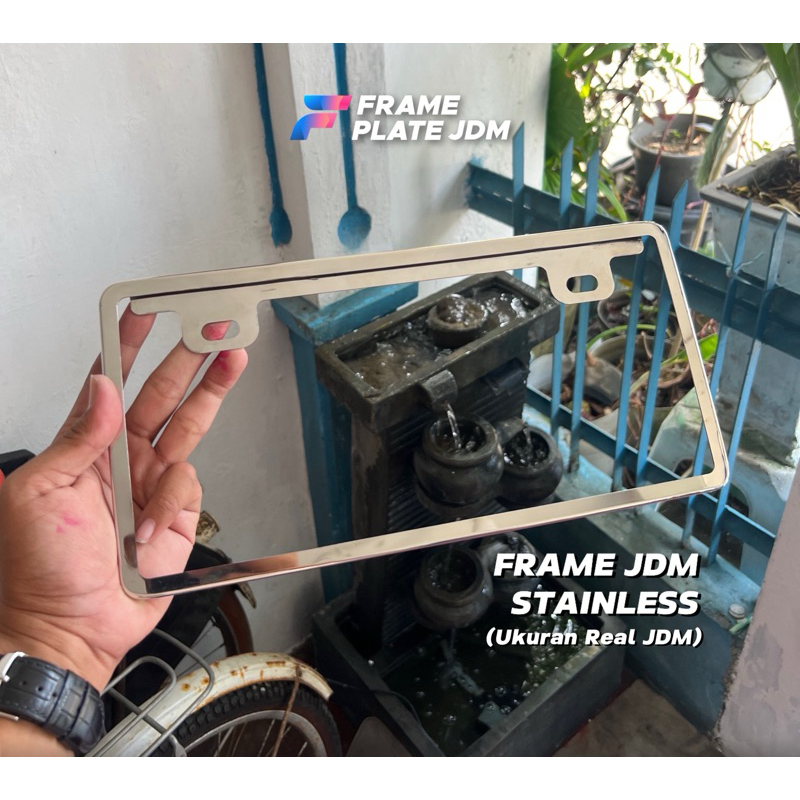 (Frame Only 1 Pcs) JDM Stainless Frame Plate | Jdm Plate Holder ...