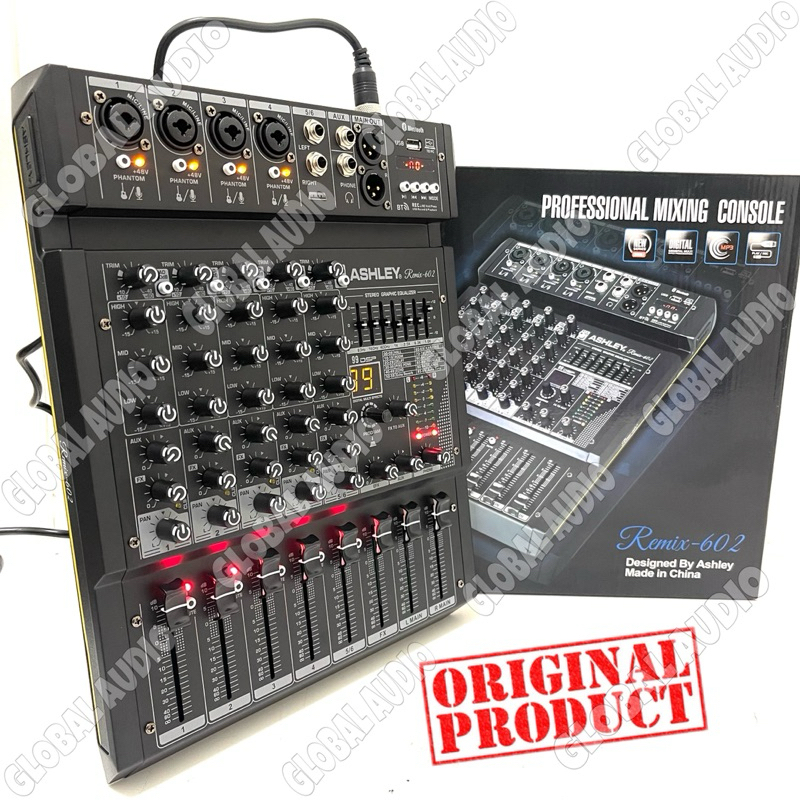 Mixer Ashley Remix 602 Original 6 Channel Bluetooth - Soundcard ...