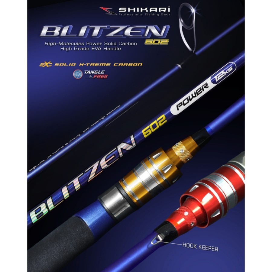 Shikari BLITZEN Carbon Rod/Polaris top Solid 180cm | Shopee Malaysia