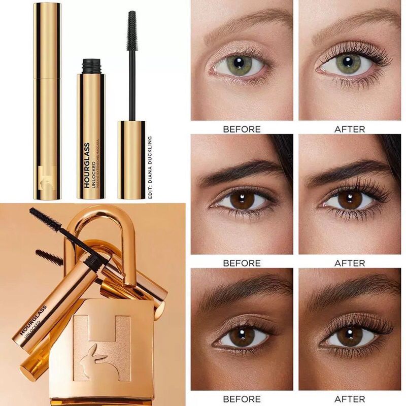 Hourglass Unlocked Instant Extensions Mascara - Ultra Black mini 2.7ml ...