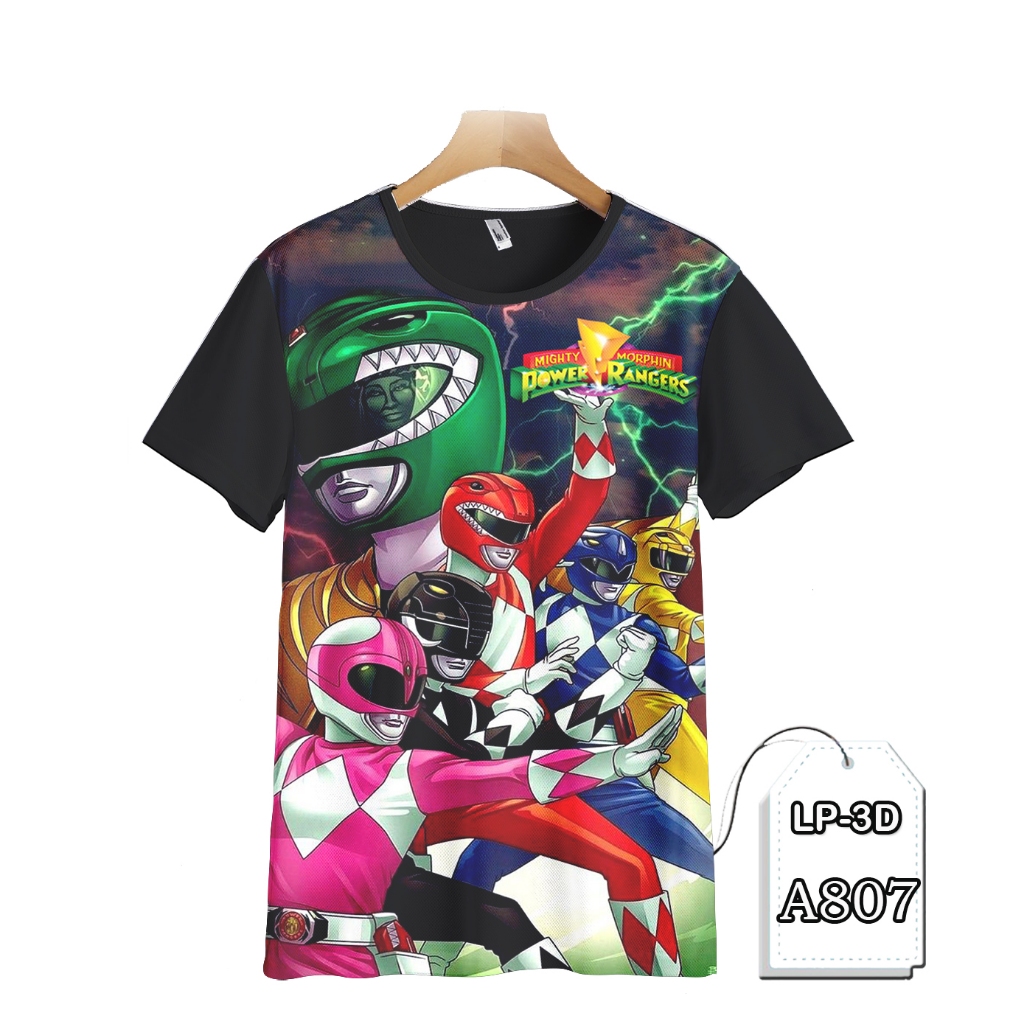 Power Rangers Shirt Trendy Mighty Morphin Power Rangers T-Shirt LP3D ...