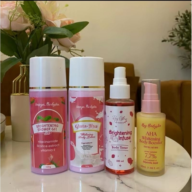 Hassya Bodyskin AHA Booster 50ml Collagen 100gr BPOM Package And Retail ...