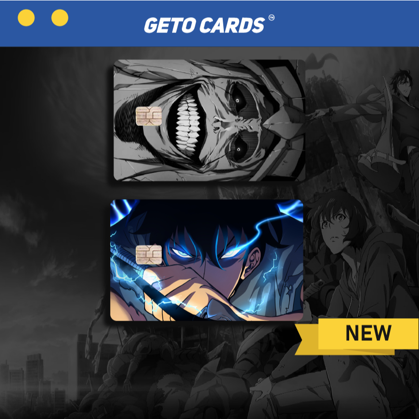 Solo Leveling Special Hologram Atm Card Skin Sticker | Geto CARDS ...