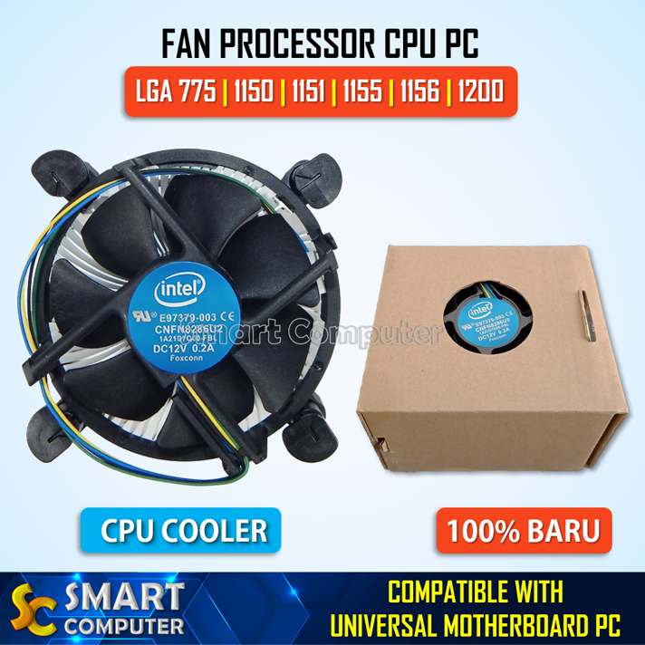 Fan Processor For Intel LGA 775/1155/1156/1150/1151/1200 - Fan Cooler ...