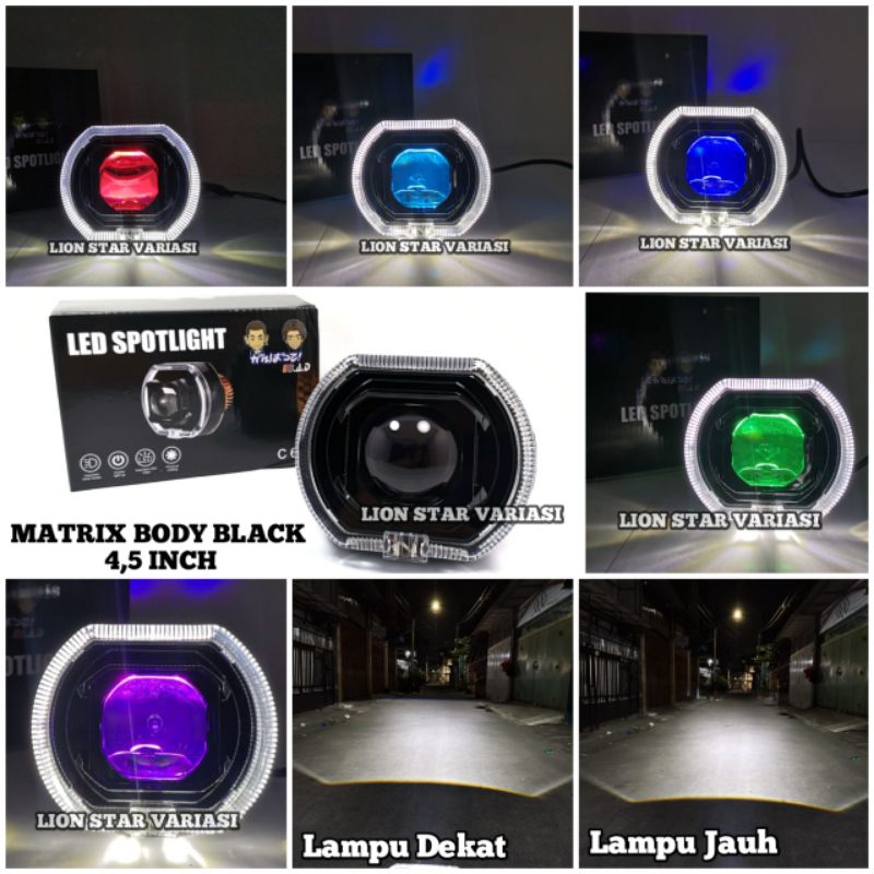 HITAM Biled Projie Projector Biled MATRIX 4.5 INCH Body Black Black ...
