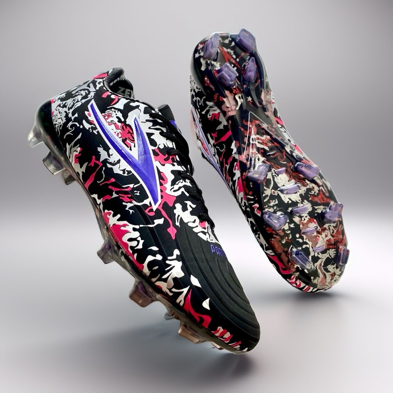 Zevma Panthera Pro.2 Black Camo Purple Soccer Shoes | Shopee Malaysia