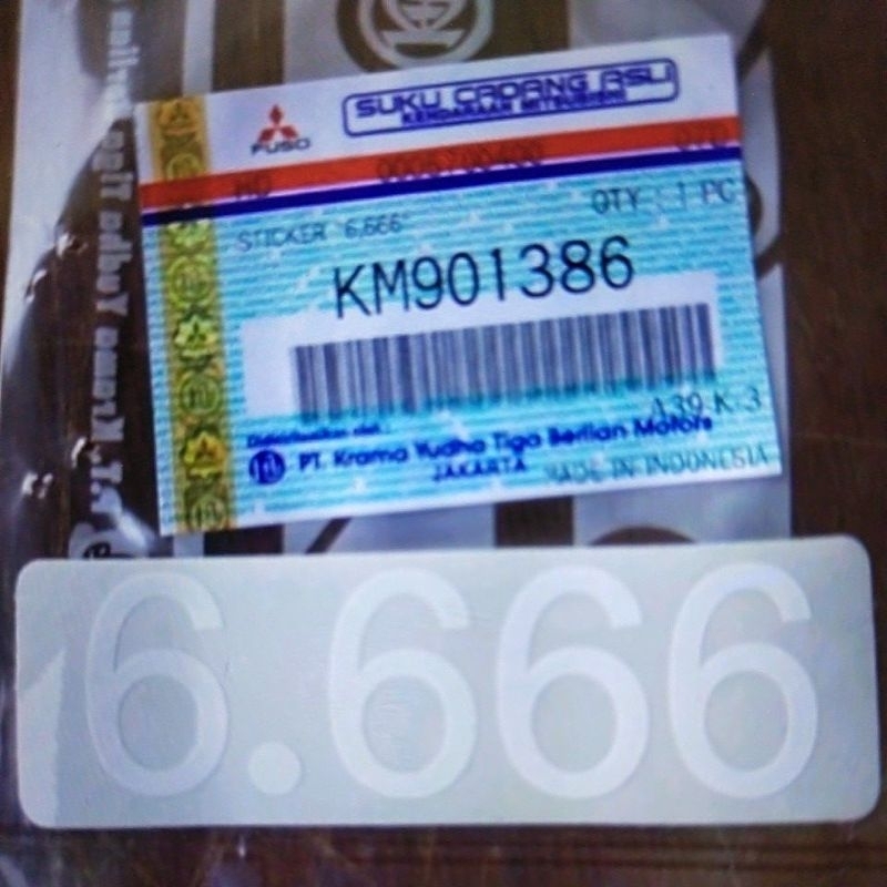 Original Mitsubishi ktb 6.666 axle sticker | Shopee Malaysia