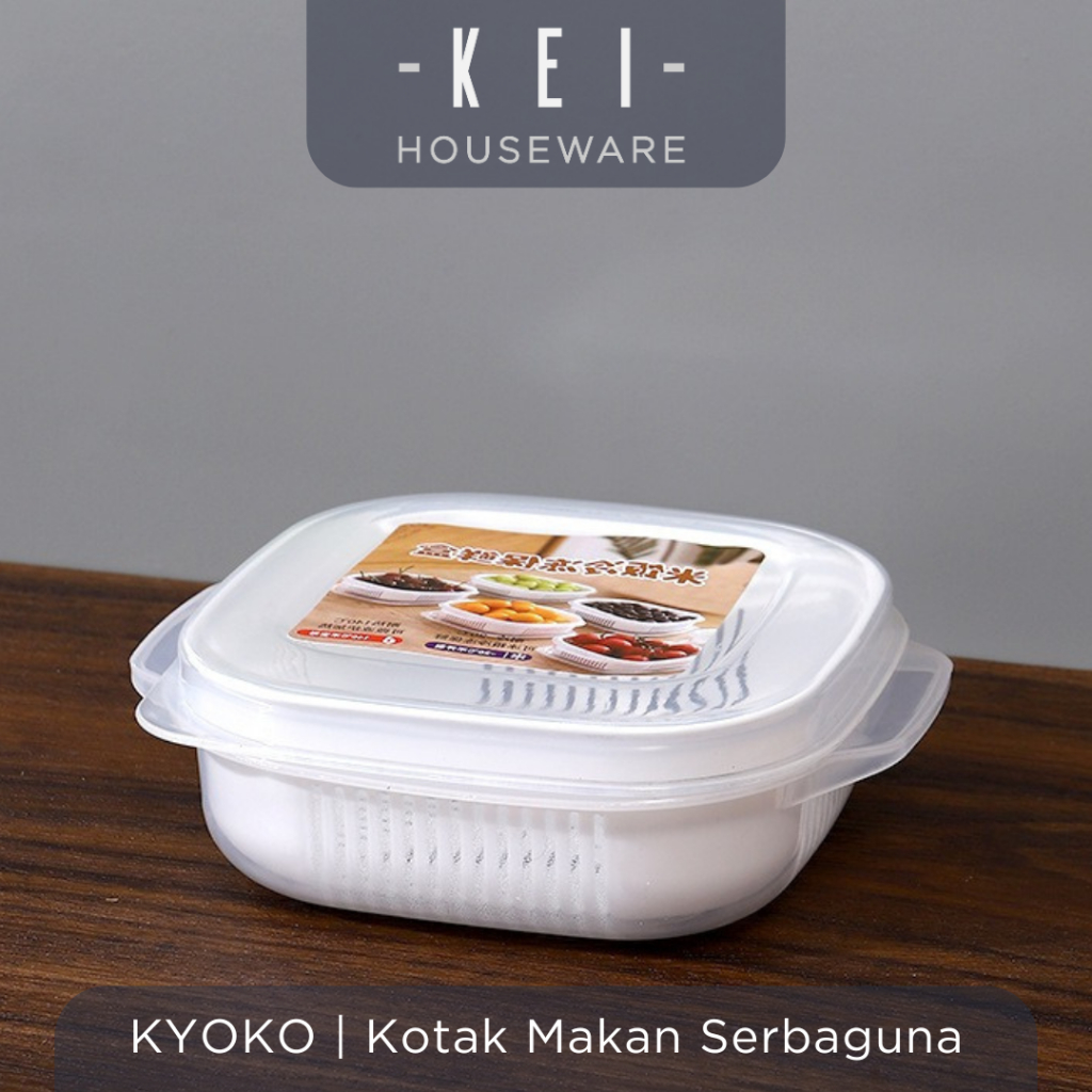 [KEI]KYOKO Drainer Box Fruit Aesthetic Food Storage Vegetable Fruit ...