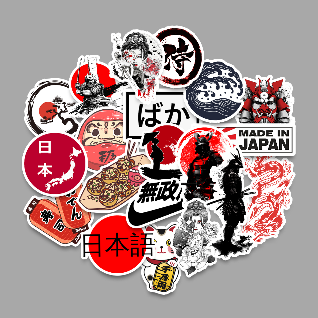Sticker PACK - JAPAN / JAPAN VOL. 2 | Suitcase STICKER TUMBLER STICKER ...