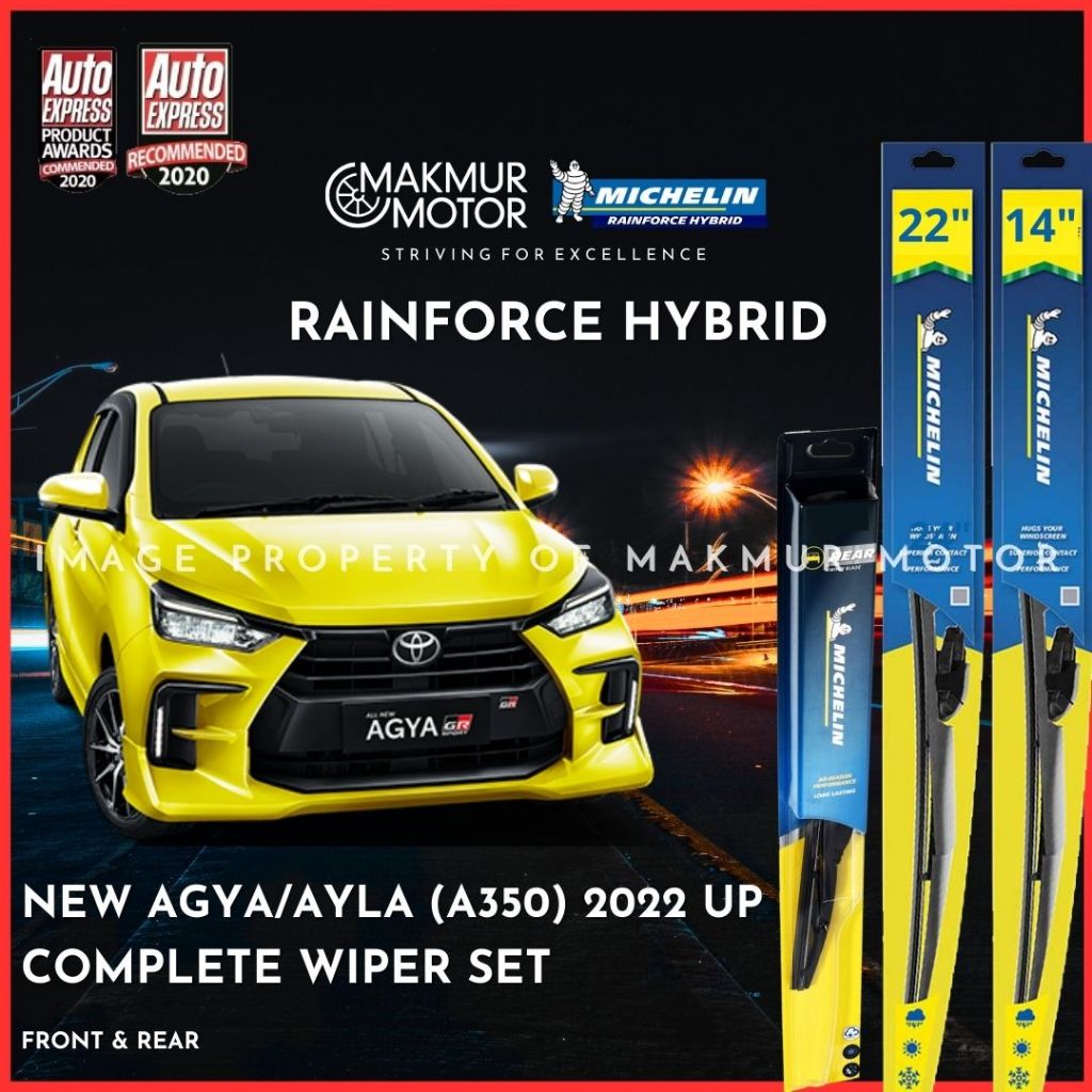 Bundling MICHELIN RAINFORCE HYBRID & RAINFORCE REAR - NEW AGYA/AYLA ...