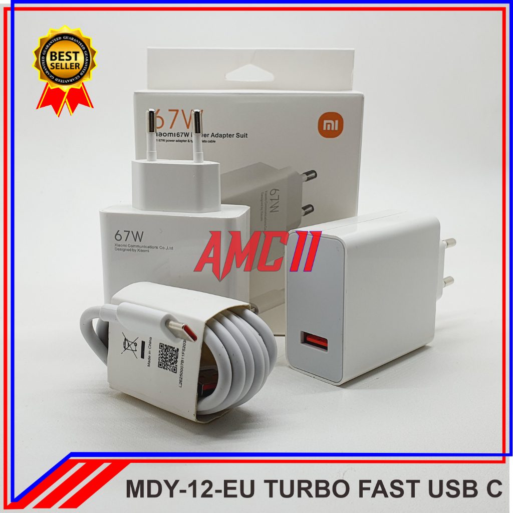 Charger Xiaomi Poco F6 100% ORIGINAL TURBO CHARGE 67 Watt Type C ...