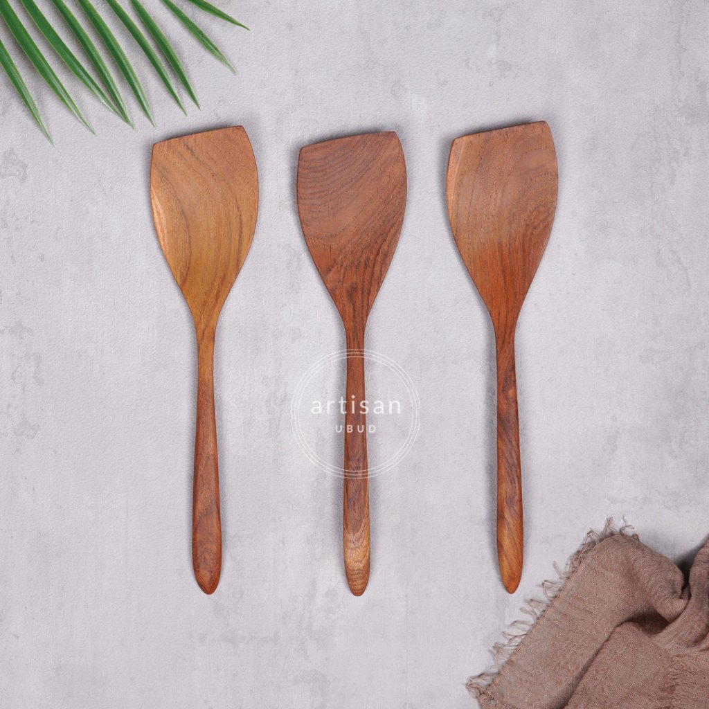 KAYU Bawika - Wooden Spatula/Wooden Spatula/Food Grade Teak Wood ...