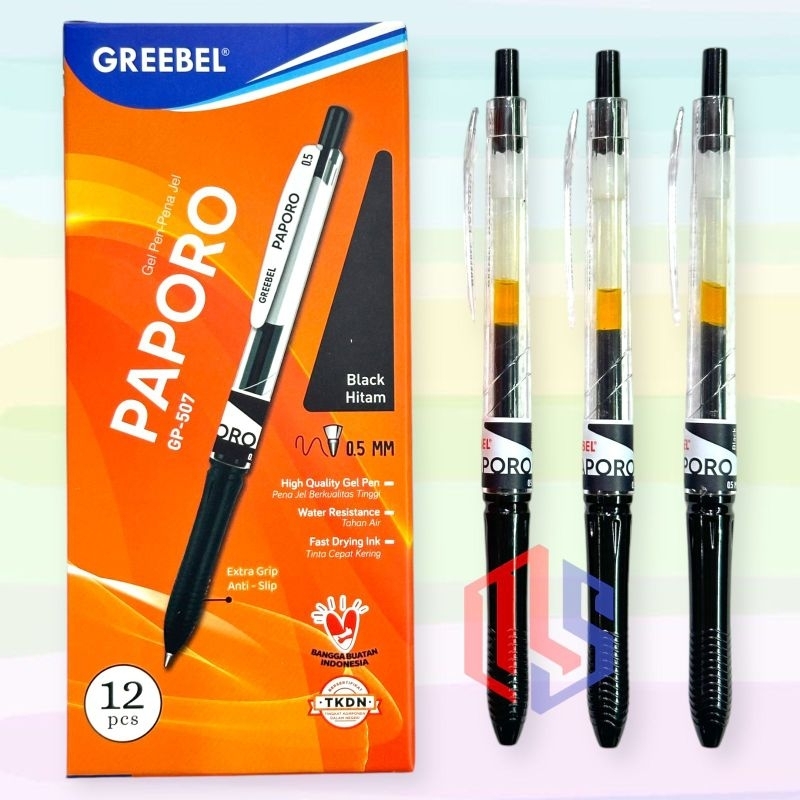 Greebel Paporo Pens / Ballpoints / Gel Pens (12 Pcs) | Shopee Malaysia