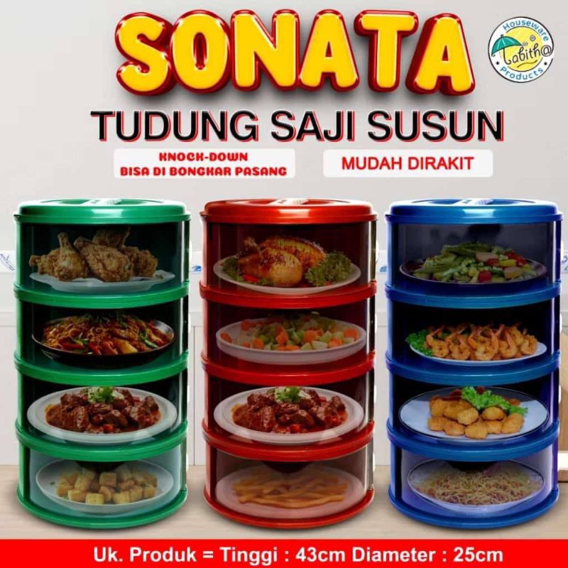 Tabitha sonata 4 tier serving hood/side dish/Serving hood | Shopee Malaysia
