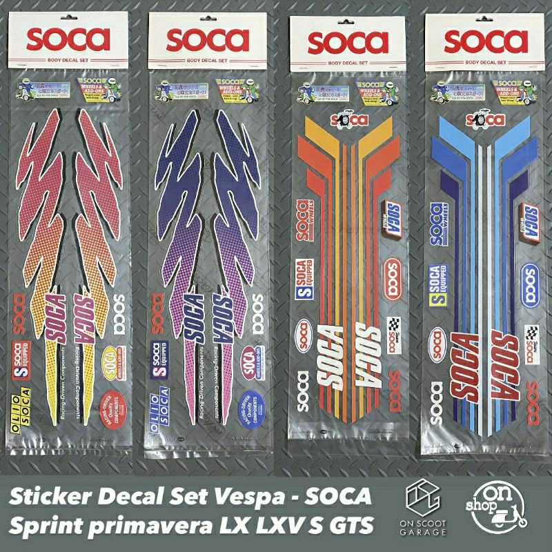 Sticker SOCA Decal Set Vespa Sprint/Primavera/LX/S/GTS | Shopee Malaysia