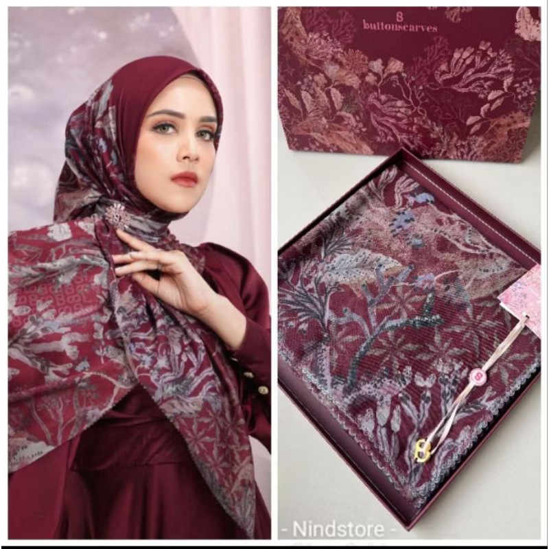 Misool Series Buttonscarves Rectangular Hijab | Shopee Malaysia