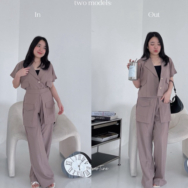 Nevertine | Nancy Blazer Set - Blazer Suits - Culottes Suits - Women's ...