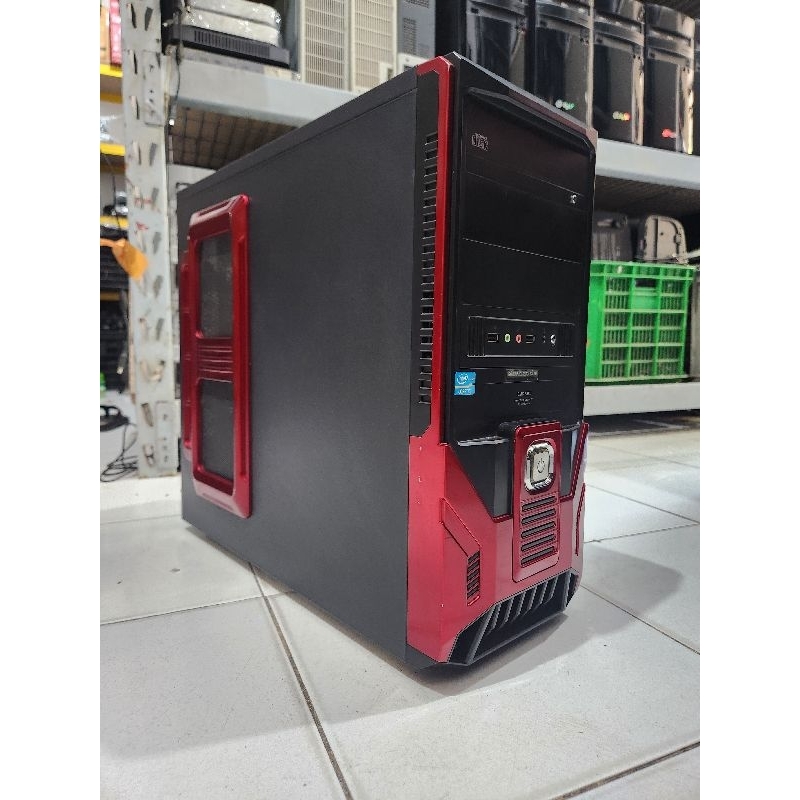 Atx size computer case, fits 12cm fan, simbadda pc case. | Shopee Malaysia