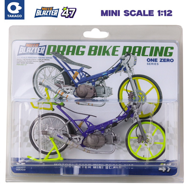 MOTOBLAZTER - Drag Bike Racing Mini Scale 1:12 (One Zero Series) - Drag ...