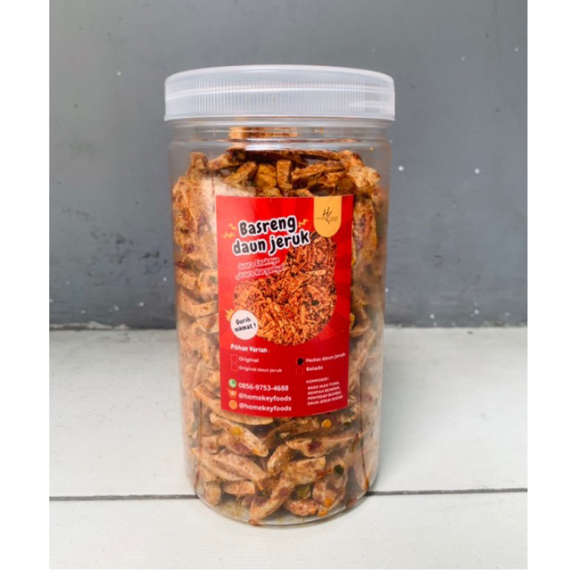 Homekey foods - BASRENG ORANGE LEAF SPICY JAR STICKS 1000ml | Shopee ...