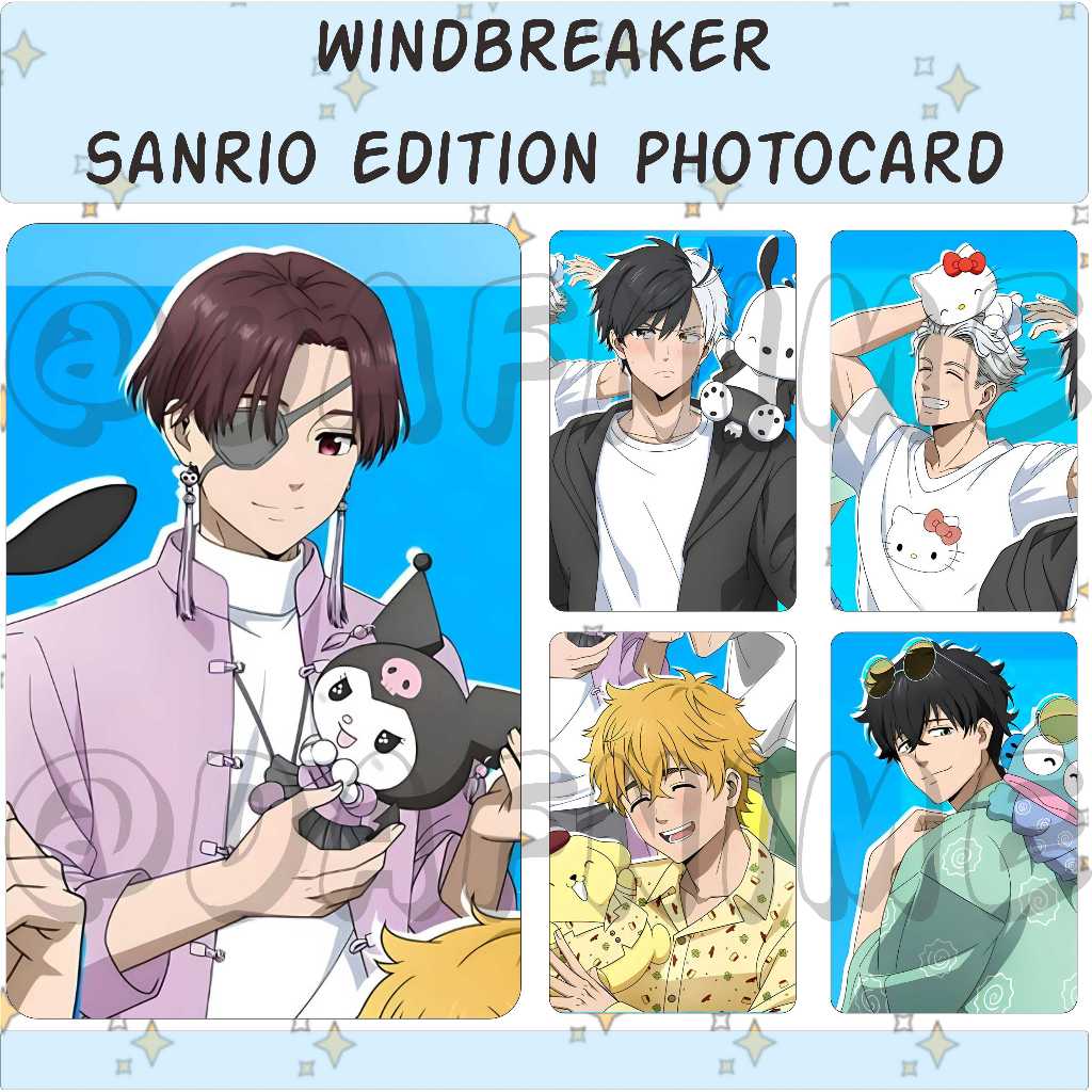 Windbreaker SANRIO EDITION PHOTOCARD ANIME | Shopee Malaysia