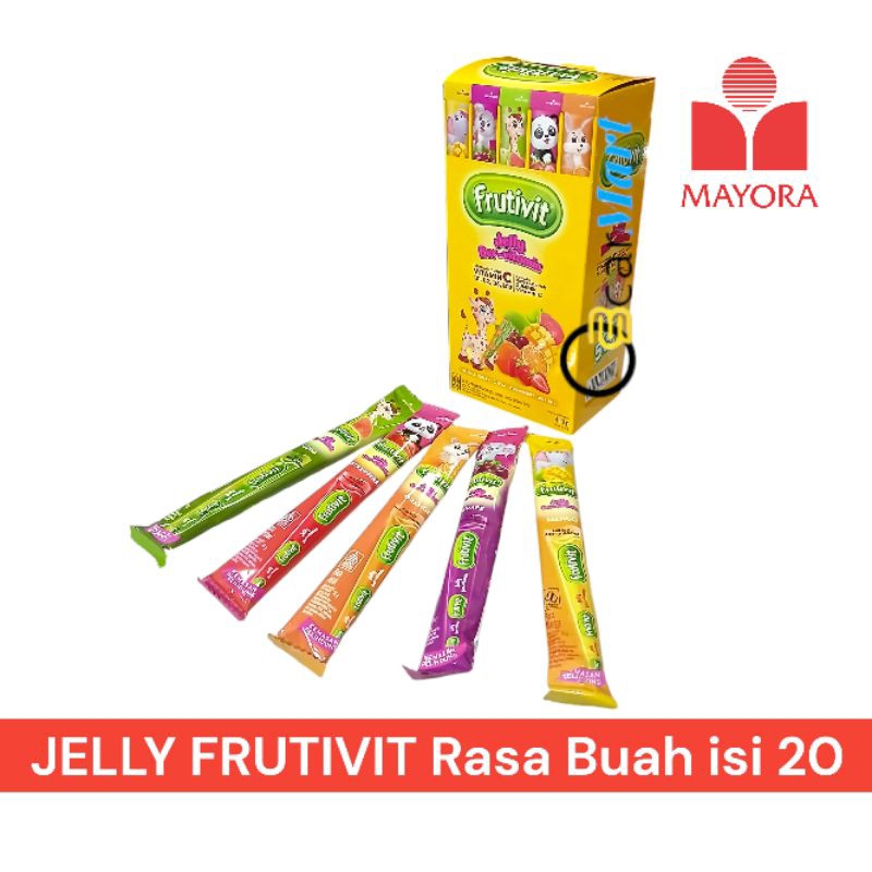 Frutivit Jelly Stick 1 Box Contains 20 Assorted Flavors Of Vitamins ...