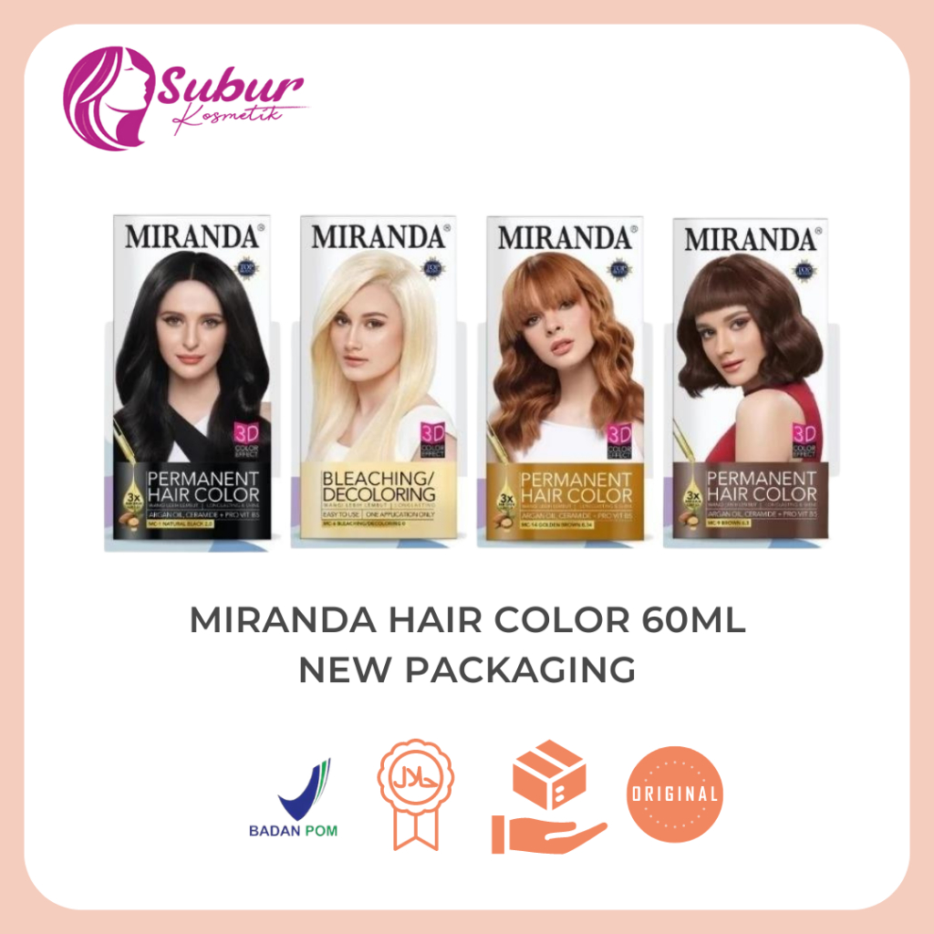 Miranda Hair Color Premium 60Ml VCI | Shopee Malaysia