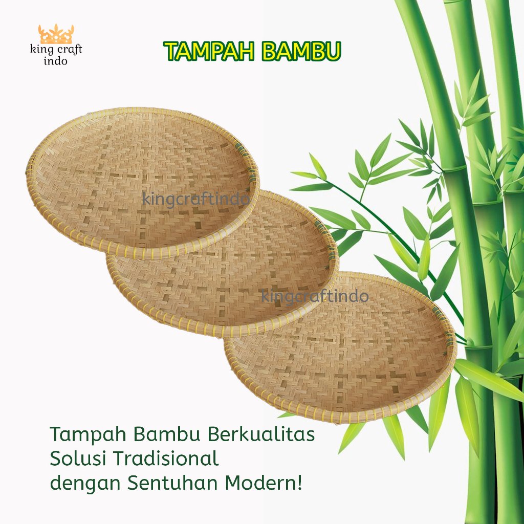 Tampah Bamboo 50cm Bamboo Tray Nyiru Bamboo Tempeh | Shopee Malaysia
