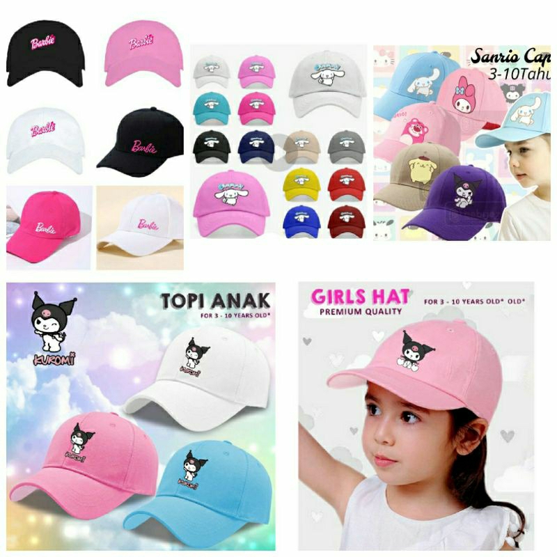 Kuromi my melody Hats, Contemporary Ages 3-10 Years Old, my melody ...