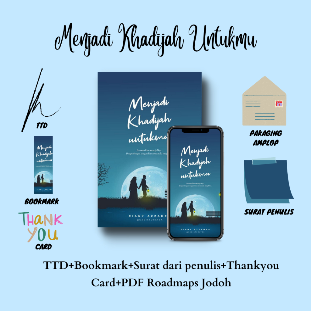 Original BOOK BECOMES KHADIJAH FOR YOU / RIANY AZZAHRA GADISTURATEA ...