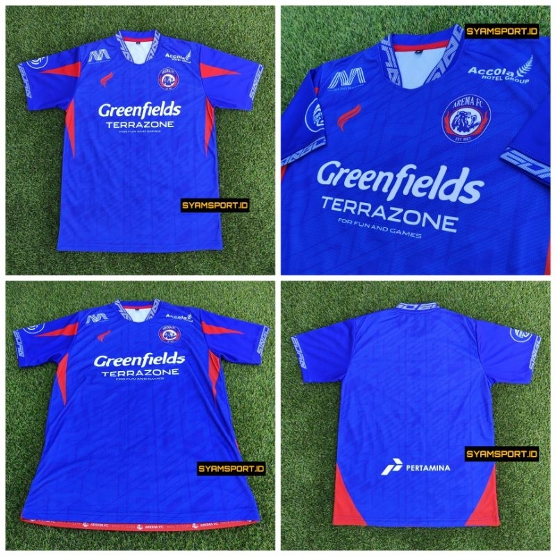 New Arema FC Home Jersey 2024 2025 FULL PRINTING Grade A/Arema FC 2025 ...