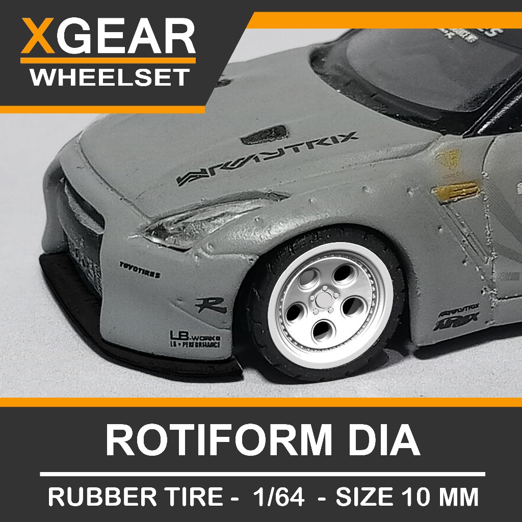 Hotwheels Rubber Tires diecast 1:64 MINIGT KAIDO Xgear Rims ROTIFORM DIA model | Shopee Malaysia