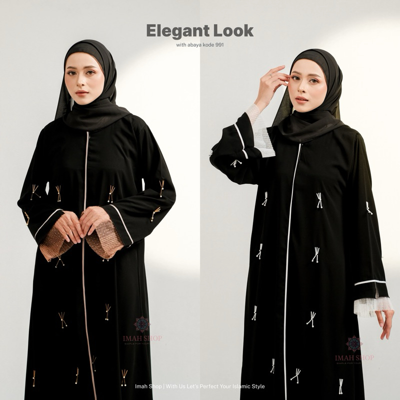Abaya Black Turkey Gamis Syari Muslimah Material Jetblack Black Plisket ...