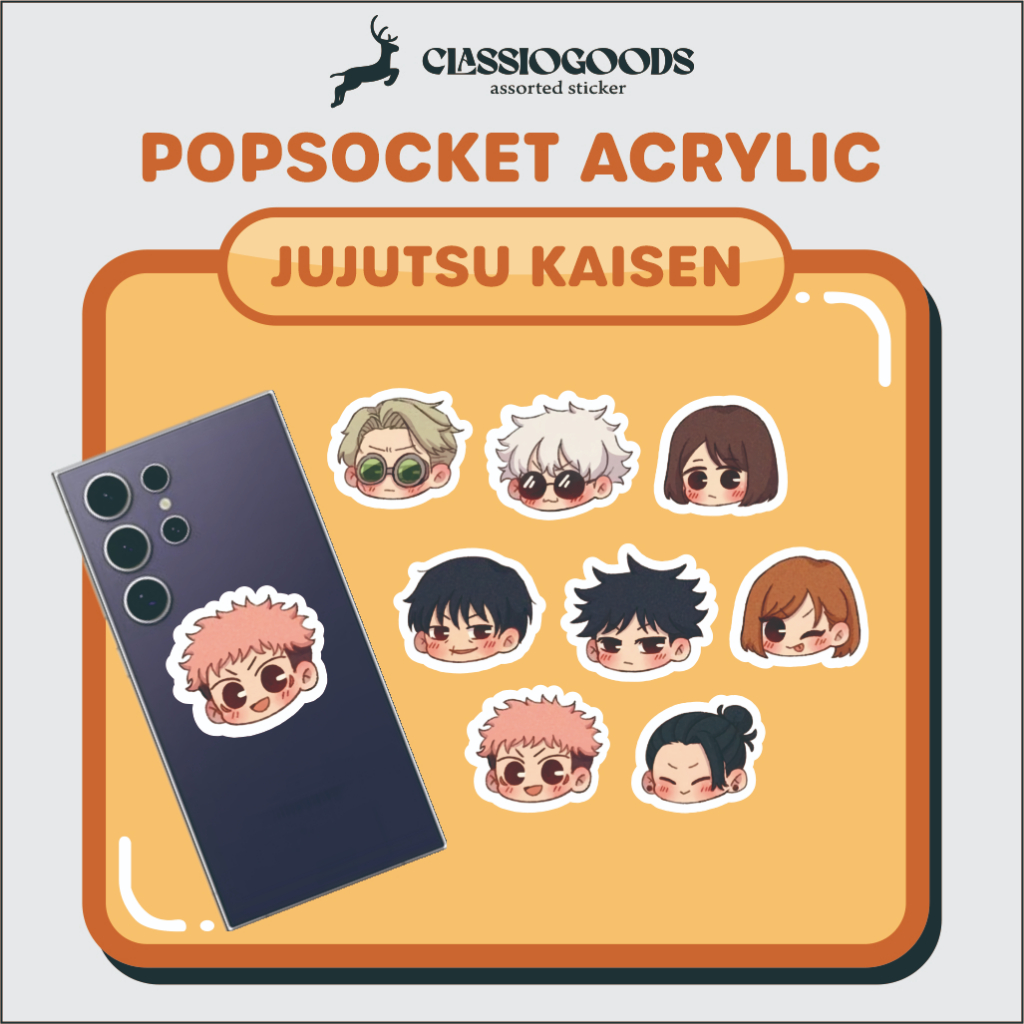 Popsocket Anime Jujutsu Kaisen/Accessories Griptok HP Jujutsu Kaisen ...
