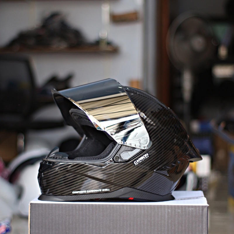 Js Armor Z Carbon Fullface Handsome Package Original Motorcycle Iridium ...