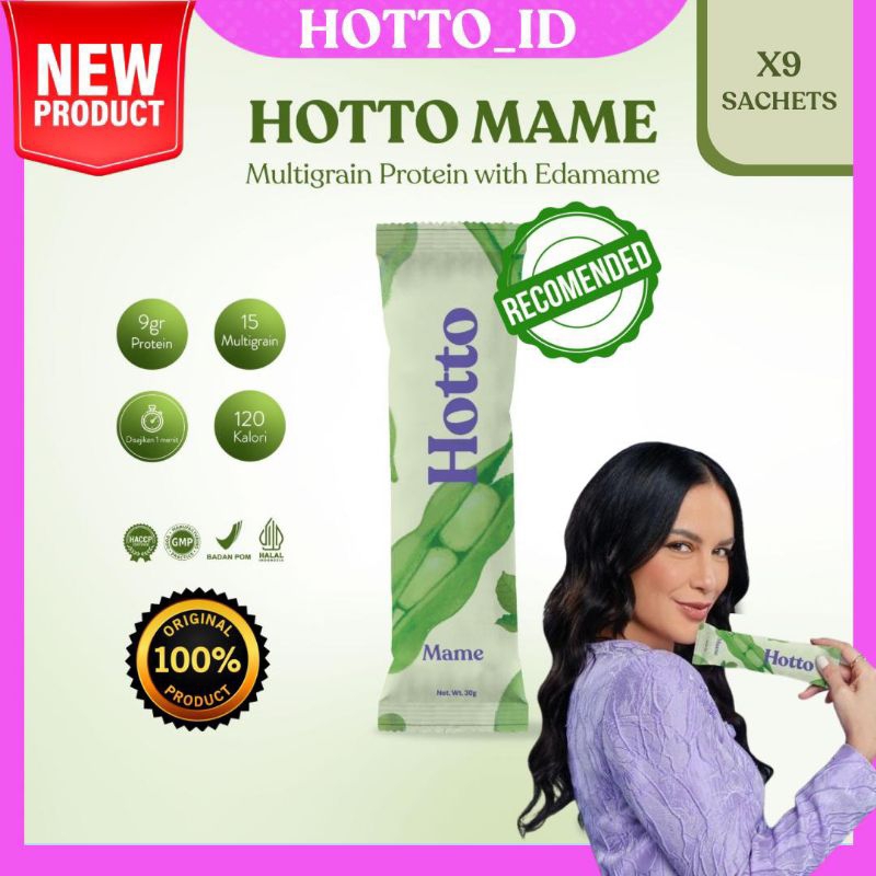 Hotto Mame 9 sachets Multigrain Protein with Edamame | Shopee Malaysia