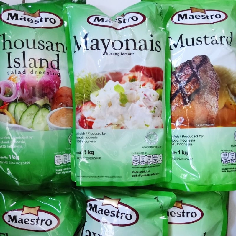 Maestro mustard / mayonnaise maestro 1 kg / mayonnaise mayo sauce mayo ...