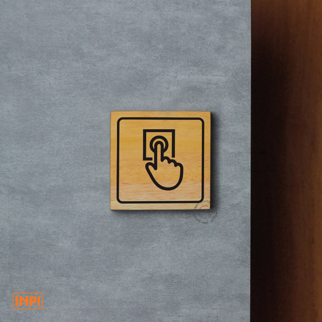 TOMBOL Bell button sign system - door sign - bell button Marker - bell ...